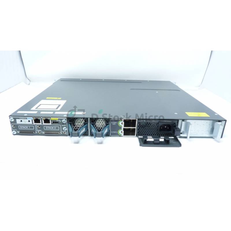 Cisco Catalyst 3750-X Series Switch, 1U rack-mount format, 24 x 10/100 ...