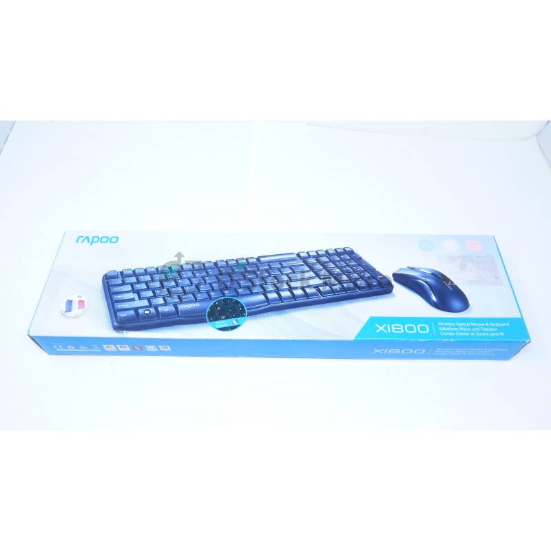 Kit Clavier + Souris sans fil Rapoo X1800 (E1050+1010) - Azerty