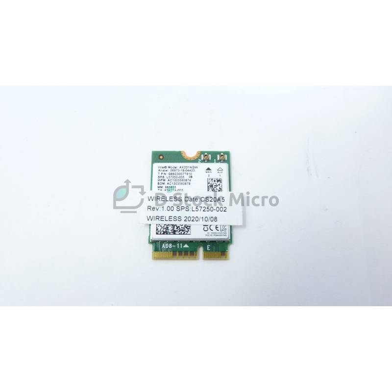 Wifi card Intel AX201NGW HP EliteBook 830 G7 L57250-002