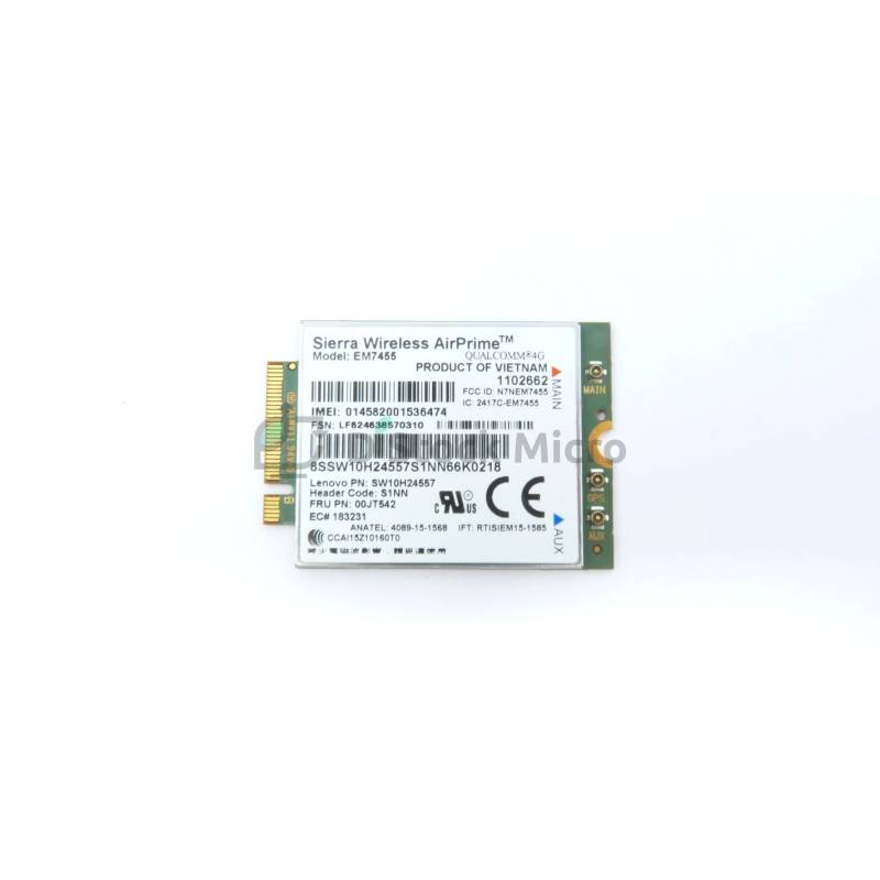4G card Sierra Wireless AirPrime EM7455 LENOVO ThinkPad Yoga 460 ...
