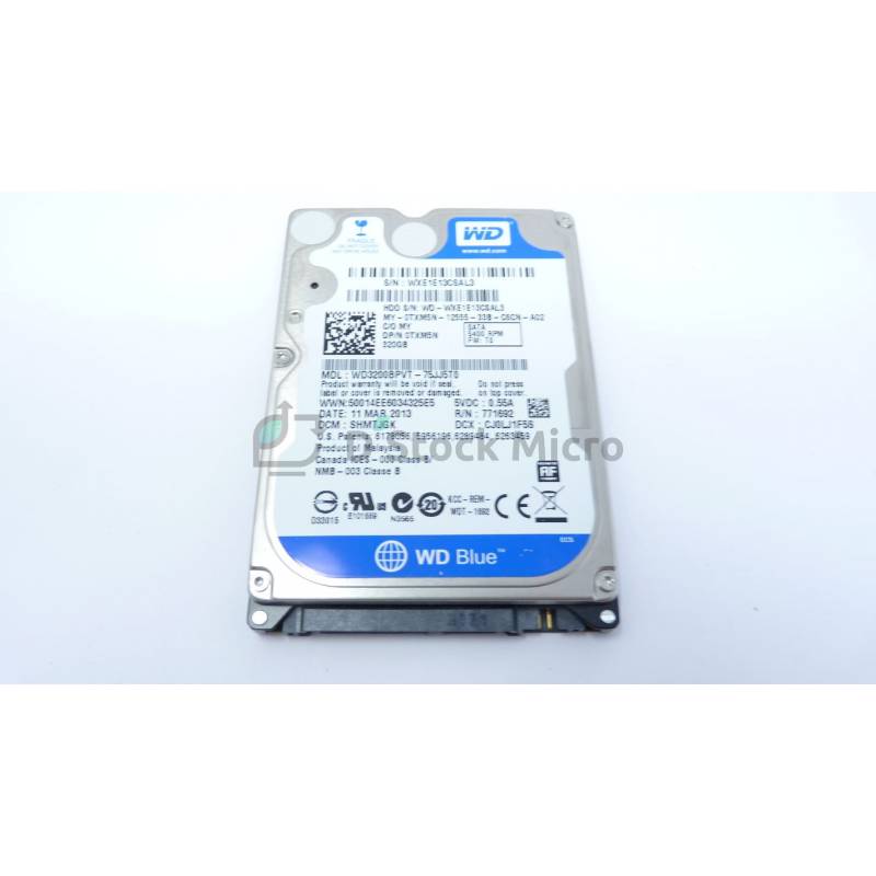 Western Digital WD3200BPVT-75JJ5T0 320 Go 2.5" SATA Hard disk drive HDD ...