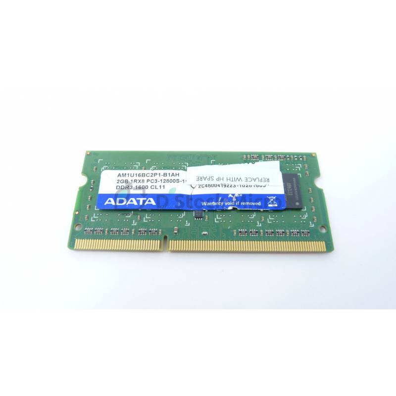 Adata AM1U16BC2P1-B1AH 2GB 1600MHz RAM - PC3-12800S (DDR3-1600) DDR3 SODIMM