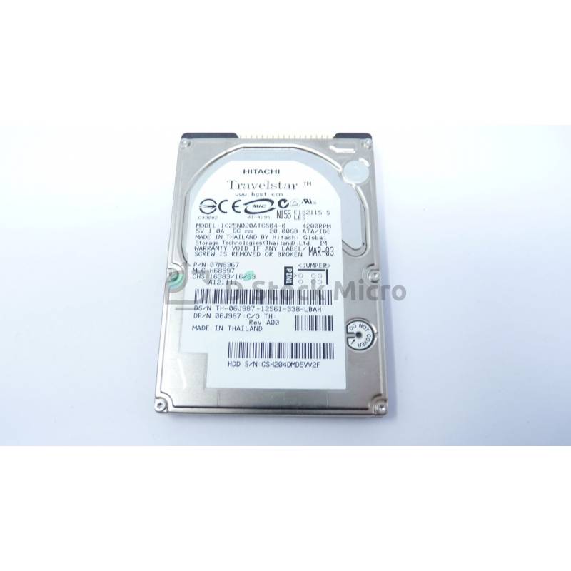 Hard disk 2.5" IDE Hitachi IC25N020ATCS04-0 20 GB 4200 rpm