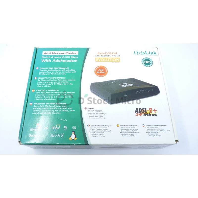 Modem / Router OvisLink Evo-DSL04 4 ports 10/100 Mbps ADSL2+