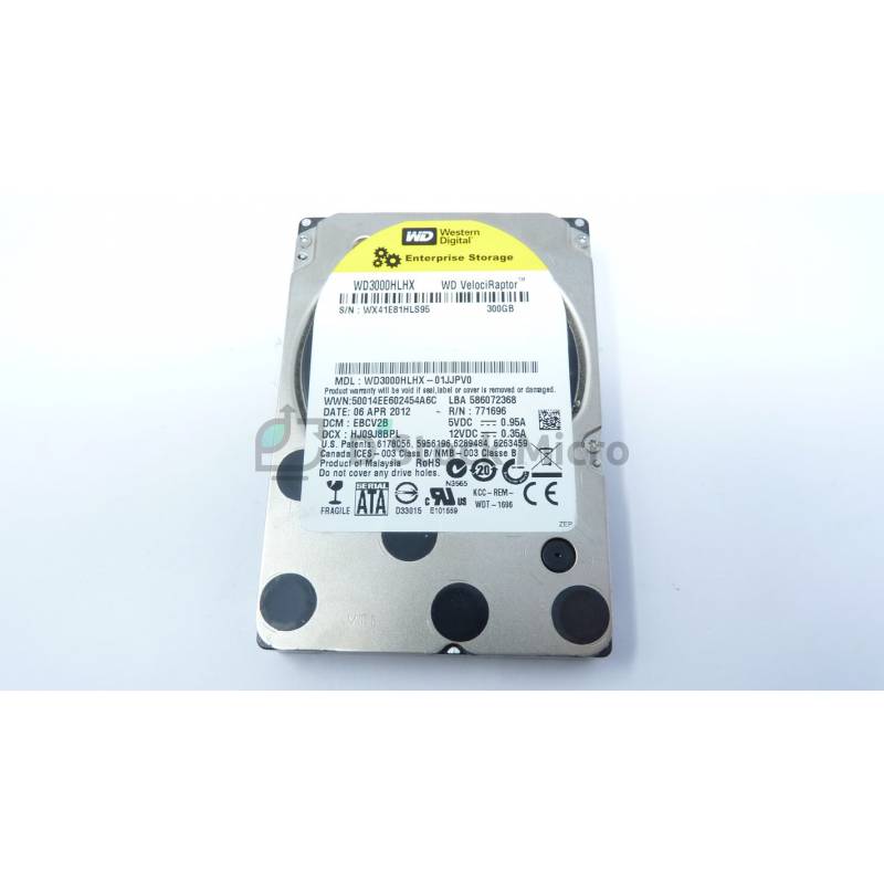 Western Digital VelociRaptor WD3000HLHX 300GB 2.5" SATA 10000RPM HDD ...