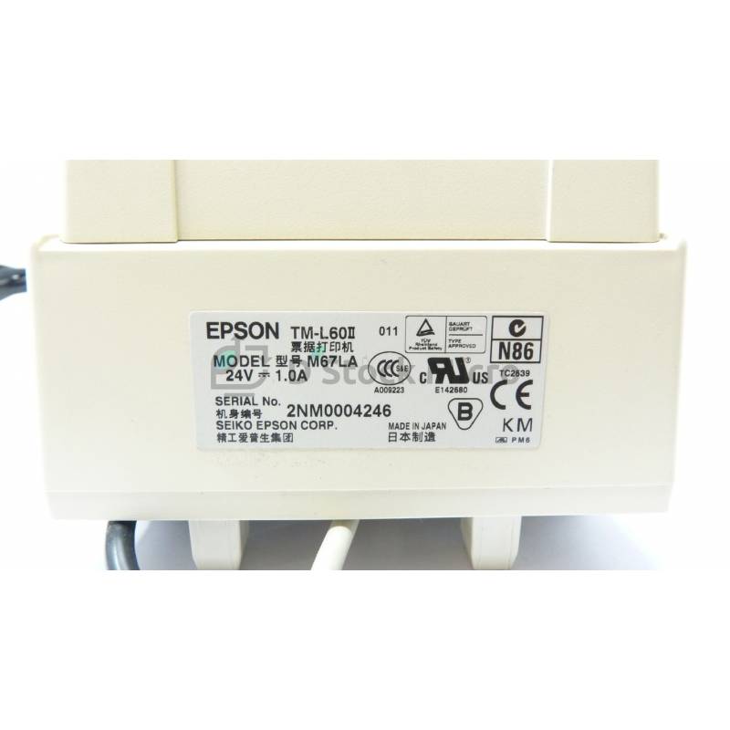 Epson TM-L60 II Label Printer + RS232 Cable + Power Supply